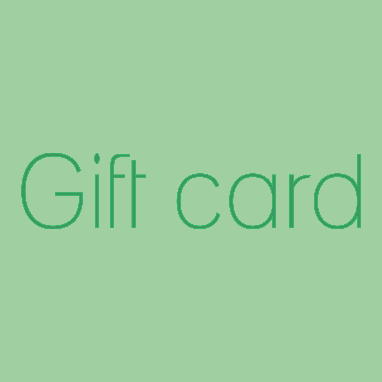 Gift card groen/ green - Iris May